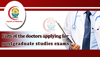 Statement of Lists of the Doctors Who are Applying for Postgraduate ...